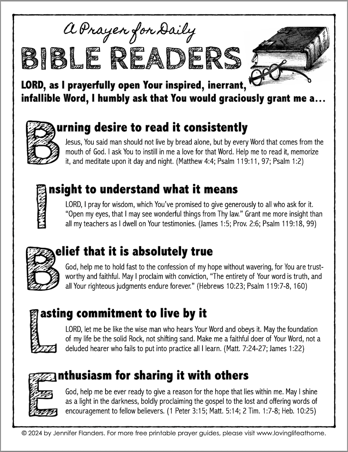 A Prayer for Bible Readers - Loving Life at Home