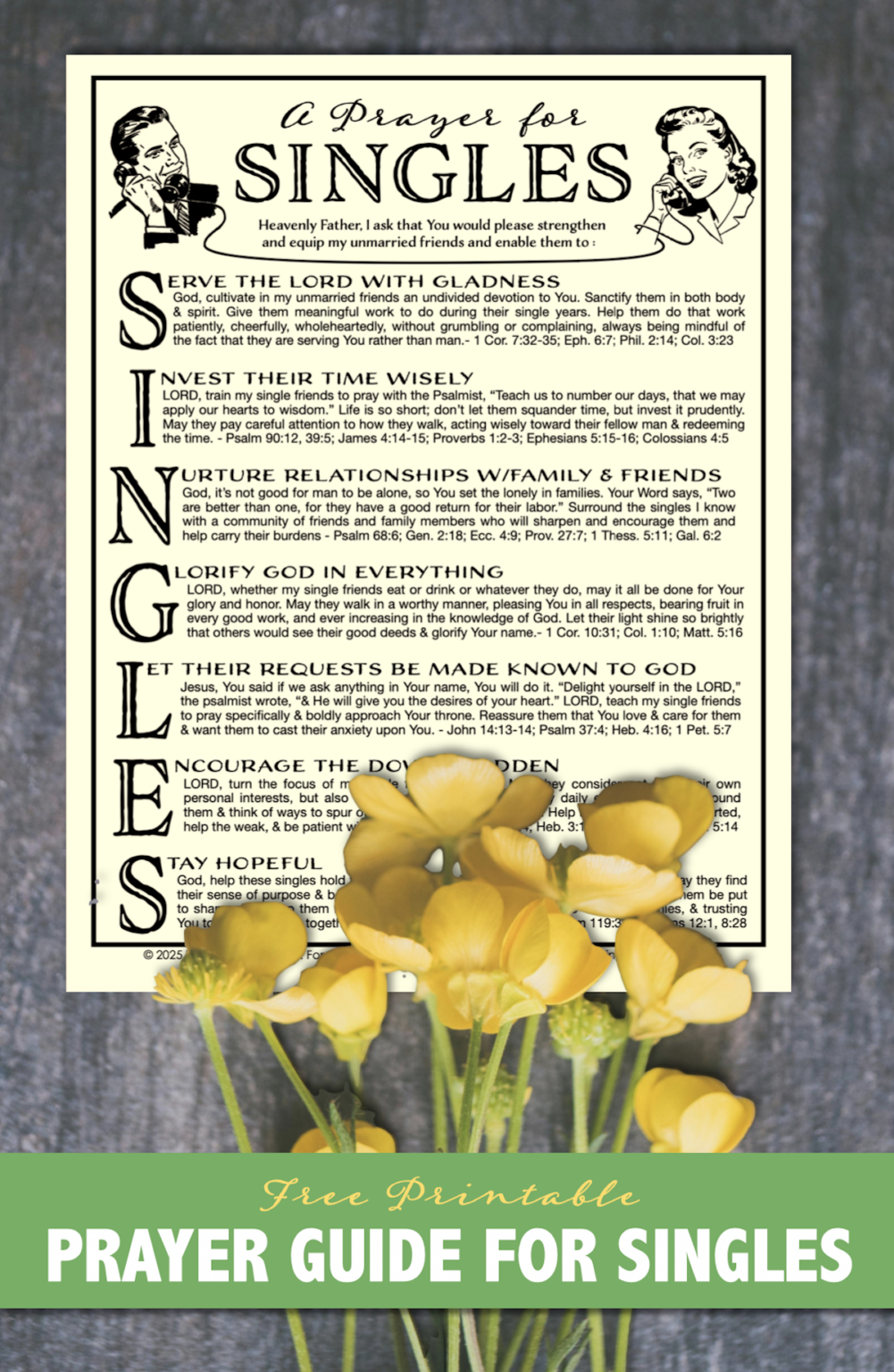 A Prayer for Singles - Loving Life at Home